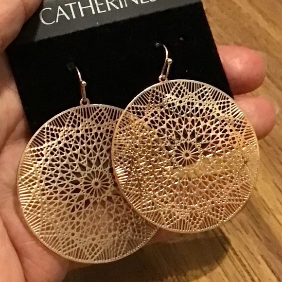 Catherines | Jewelry | Nwt Catherines Gold Tone Round Earrings | Poshmark